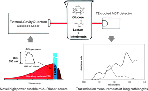 Tunable external cavity quantum cascade laser for the simultaneous determination of glucose and ...