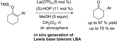 Development of a new Lewis base-tolerant chiral LBA and its application ...