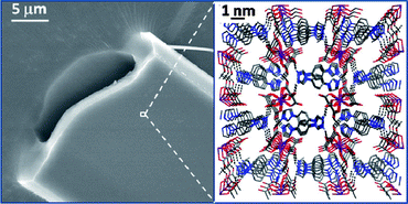 Tubular crystals growth for a nanoporous hydrogen-bonded metal–organic ...