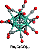 The maximum number of carbonyl groups around an Ru6C polyhedral cluster ...