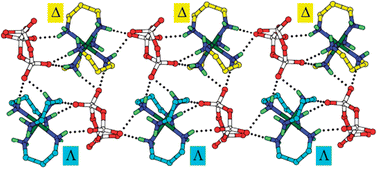 Homochiral column structure of rac- and Λ-[MIII(tn)3]P3O9 (M = Co, Cr ...