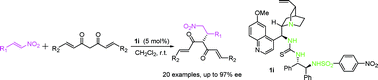 Catalytic asymmetric Michael addition with curcumin derivative ...