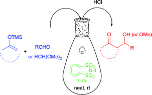An environmentally friendly Mukaiyama aldol reaction catalyzed by a ...