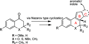 Application of Nazarov type electrocyclization to access [6,5,6] and [6 ...
