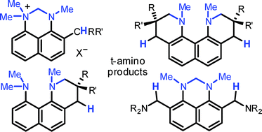 Naphthalene proton sponges as hydride donors: diverse appearances of ...