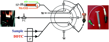 Flow injection online solid phase extraction system using Oasis-HLB ...