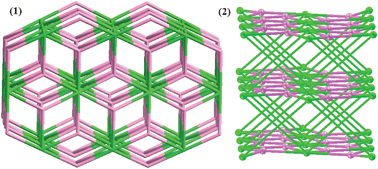 Two unusual binodal highly-connected 3D networks constructed with ...
