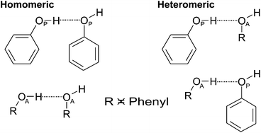 OHphenol⋯OHalcohol hydrogen-bonding as the preferred hydrogen-bonded ...