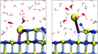 Initial stages of salt crystal dissolution determined with ab initio ...
