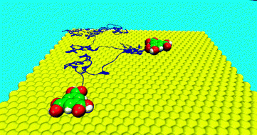 Laws of thermal diffusion of individual molecules on the gold surface ...