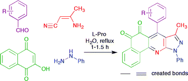 l-Proline-catalysed sequential four-component “on water” protocol for ...