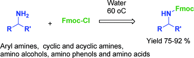 An efficient and expeditious Fmoc protection of amines and amino acids ...