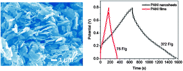 Electrochemical deposition of polyaniline nanosheets mediated by ...