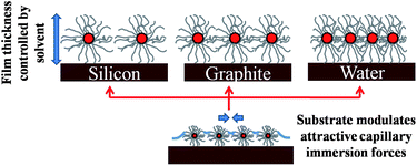 Effect of substrate on particle arrangement in arrays formed by self ...