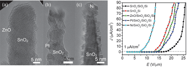 SnO2 nanorod arrays: low temperature growth, surface modification and ...