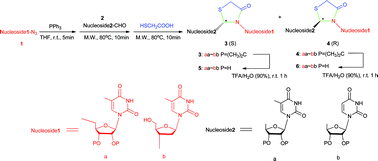 Microwave-assisted synthesis of dinucleoside analogues containing a ...