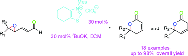 N-Heterocyclic carbene-catalyzed cascade epoxide-opening and ...