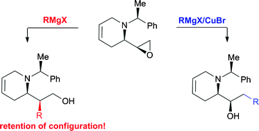 Switch in regioselectivity of epoxide ring-opening by changing the ...