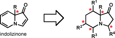 Indolizinones as synthetic scaffolds: fundamental reactivity and the ...