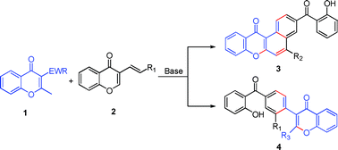 Domino reactions of 2-methyl chromones containing an electron ...