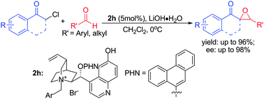 Highly enantioselective asymmetric Darzens reactions with a phase ...