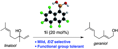 Mild and selective boronic acid catalyzed 1,3-transposition of allylic ...