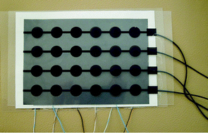 A disposable paper-based electrochemical sensor with an addressable ...