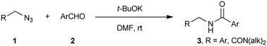 A simple base-mediated amidation of aldehydes with azides - Chemical ...