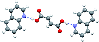 An experimental screen for quinoline/fumaric acid salts and co-crystals ...