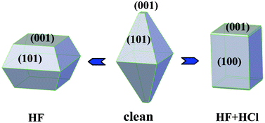 On the synergistic effect of hydrohalic acids in the shape-controlled ...