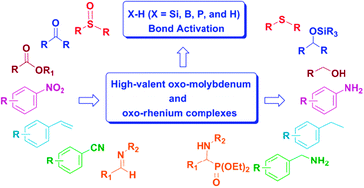 High-valent oxo-molybdenum and oxo-rhenium complexes as efficient ...