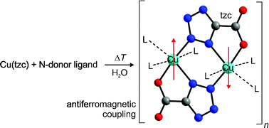 Systematic investigations on magneto-structural correlations of copper(ii) coordination polymers ...