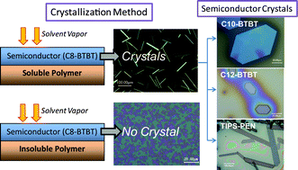 Direct formation of organic semiconducting single crystals by solvent ...