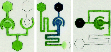 A fluidic diode, valves, and a sequential-loading circuit fabricated on ...