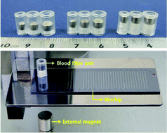 Magnetically-actuated blood filter unit attachable to pre-made biochips ...