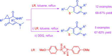 Lawesson's reagent-initiated domino reaction of aminopropenoyl ...