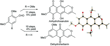 The synthesis of the pyranonaphthoquinones dehydroherbarin and ...