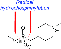 Synthesis of a phosphinate analogue of the anti-tumour phosphate di ...