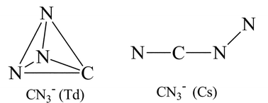 Theoretical study of nitrogen-rich CN3− anion and related salts M+[CN3 ...