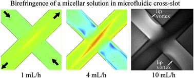 Elastic instabilities in a microfluidic cross-slot flow of wormlike micellar solutions - Soft ...