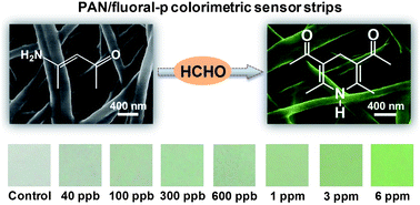 Colorimetric sensor strips for formaldehyde assay utilizing fluoral-p ...