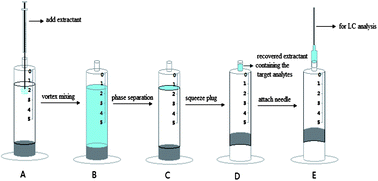 One-step in-syringe vortex-assisted liquid–liquid microextraction for ...