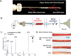 Direct mass spectrometry analysis of untreated samples of ultralow amounts using extraction nano ...