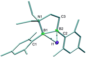 Synthesis of a bicyclic diborane by selective boron carbon bond ...