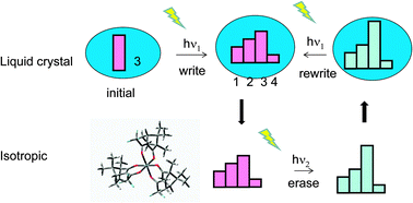 Rewritable optical memory in liquid crystals containing photo ...