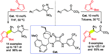 Organocatalyzed asymmetric vinylogous Michael addition of α,β ...