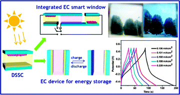 Integrated smart electrochromic windows for energy saving and storage ...