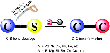 Transition metal-catalyzed C–C bond formation via C–S bond cleavage: an ...