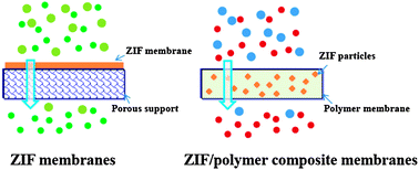 Zeolitic imidazolate framework composite membranes and thin films ...