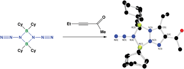 Cycloaddition reactions between dicyclohexylboron azide and alkynes ...